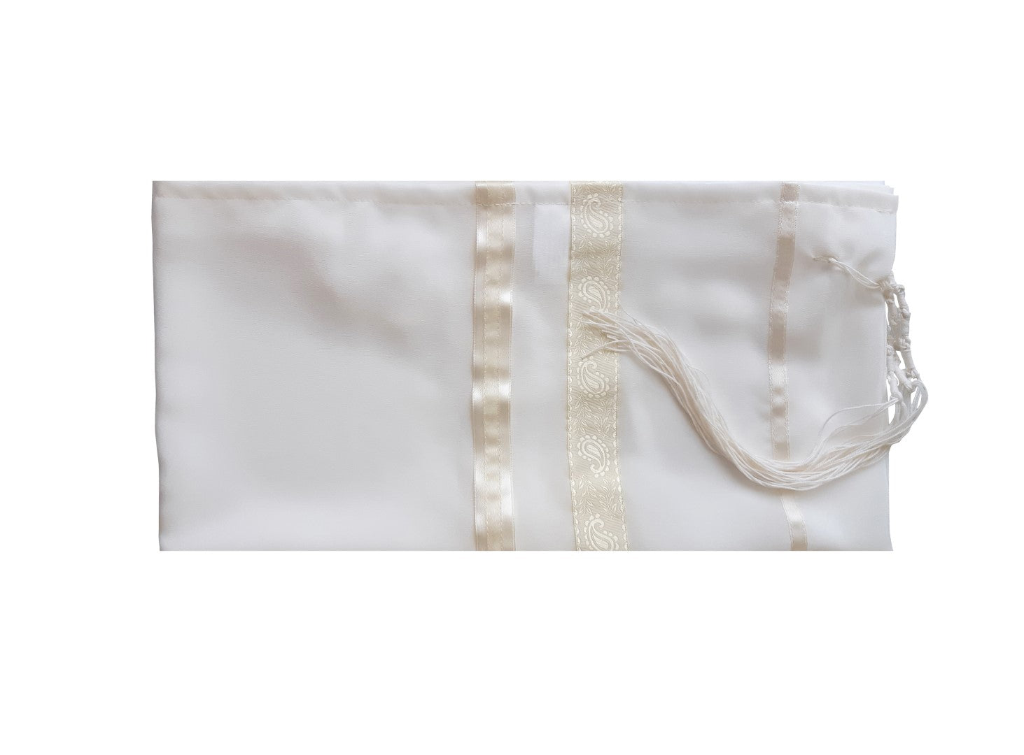 Cream Paisley Silk Tallit for women, Bat Mitzvah Tallit, Girl's Tallit ...